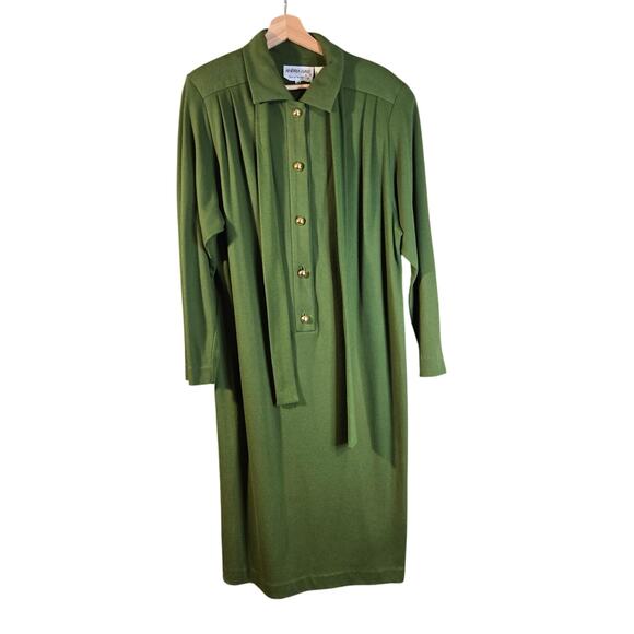 Andrea Gayle | Dresses | Andrea Gayle 8 Long Sleeve Dark Green Dress ...